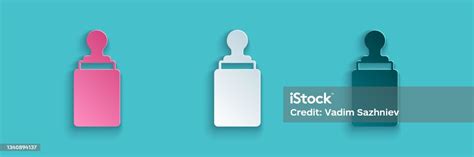 종이 잘라 아기 병 아이콘은 파란색 배경에 격리 병 아이콘을 먹이 우유 병 기호 종이 아트 스타일 벡터 0명에 대한 스톡 벡터 아트 및 기타 이미지 Istock