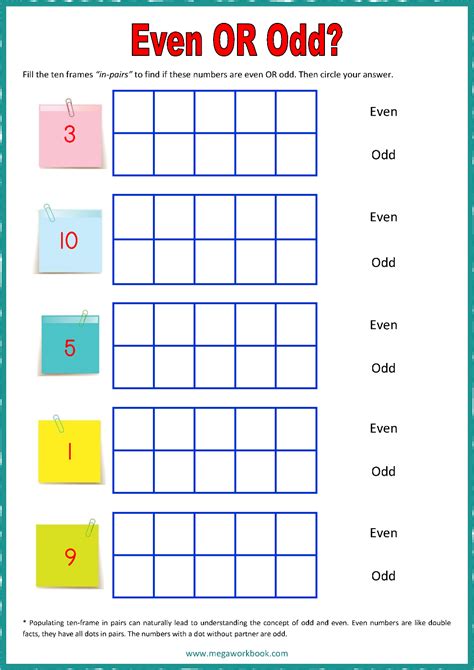 Ten Frame Worksheets Ten Frames 10 Frames Counting Addition Subtraction Even Odd Number