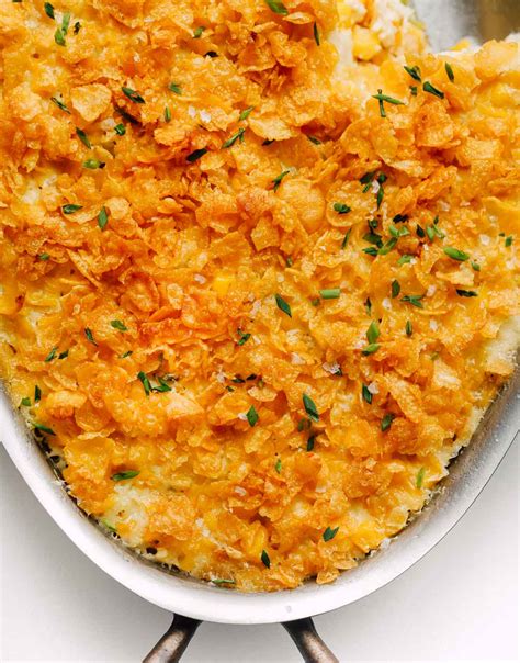 Cornflake Crunch Baked Corn Casserole • Heartbeet Kitchen