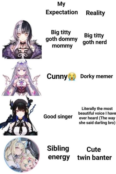 My Expectation Reality Big Titty Big Titty Goth Dommy Goth Nerd Mommy