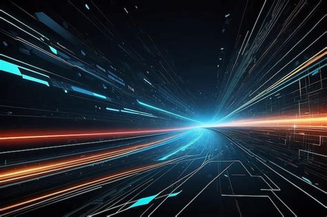 Premium Photo Abstract Technology Backgroundtechnology Speed Line