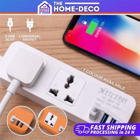 Trailing Socket Usb Power Extension Usb Charger Port 3x2 Usb Adapter And Universal Power Socket