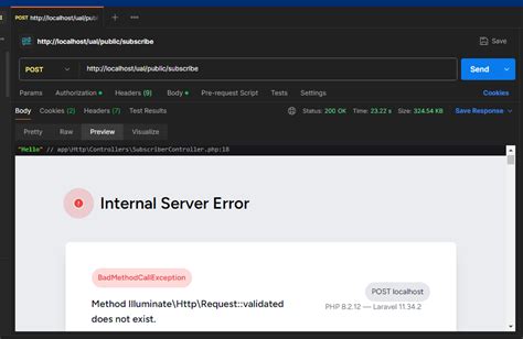 Laravel Why Is My Request Parameter Missing From The Post Request