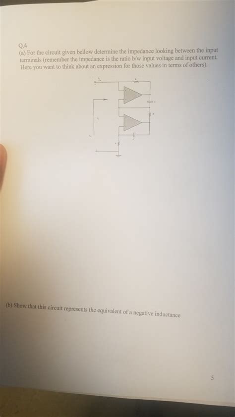 q 4 a for the circuit given bellow determine the