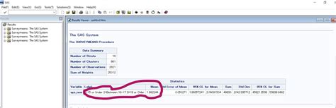 Help Separating Categories In Proc Surveymeans Sas Support Communities