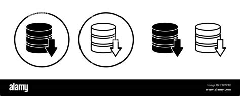 Database Icon Vector Server Icon Storage Stock Vector Image And Art Alamy