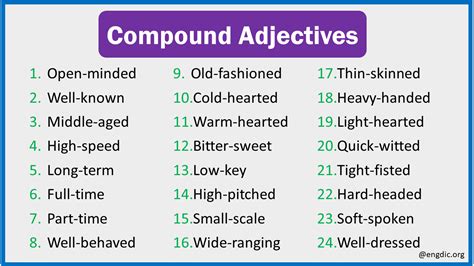 What Is A Compound Adjective Definition List And Helpful 60 Compound