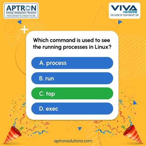 viva hiring on linkedin aptron vivahiring quiz linux