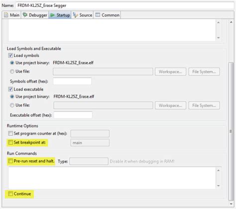 tutorial how to erase the flash with the gnu gdb debugger mcu on eclipse