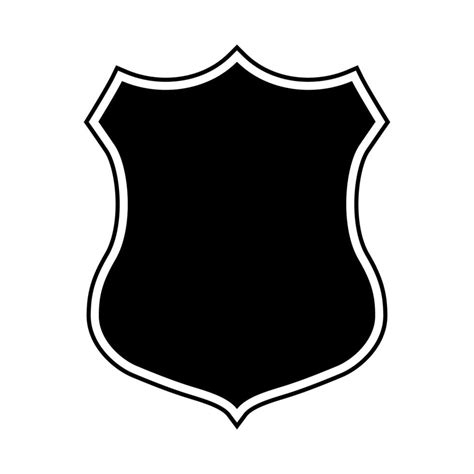 Shield Vector Black Color Isolated On White Background 10597224 Vector