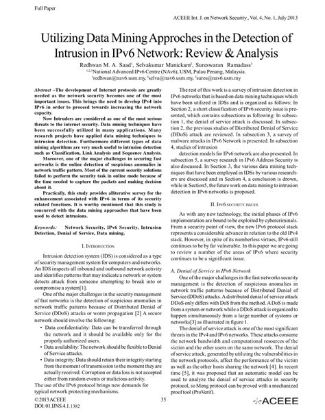 Pdf Utilizing Data Mining Approches In The Detection Of Intrusion In