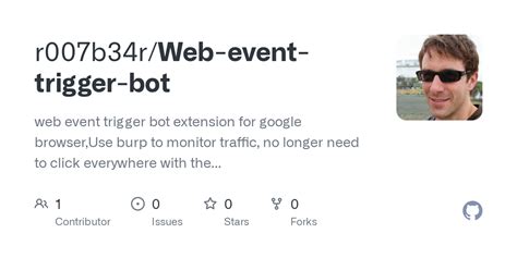 github r007b34r web event trigger bot web event trigger bot