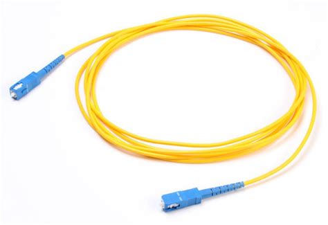 Dintek Fibre Optic Sc Upc Sc Upc Simplex Patch Cord 3mtr Yellow