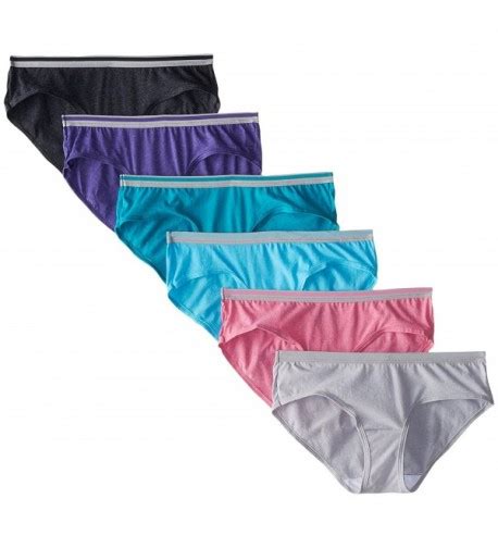 Womens 6 Pack Heather Low Rise Hipster Panties Assorted Colors