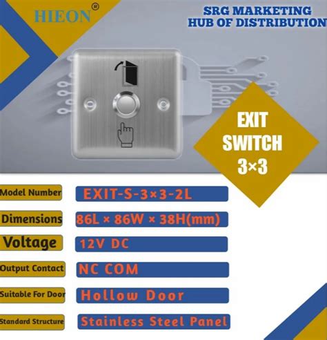 Exit Switch 3 3 At Best Price In Ahmedabad By SRG Marketing ID 27473862948