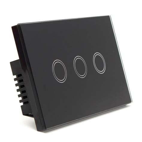 Ac 110v 240v 3 Gang Glass Panel Home Wall Light Smart Touch Sensor Switch Daraz Pk