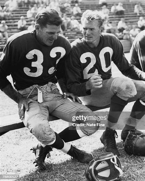 Washington Redskins Hall Of Fame Quarterback Sammy Baugh And Halfback