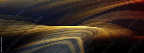 Vector Abstract Minimal Element Of Geometric Wave Flow Or Curve Shape Pattern Dynamic Fluid