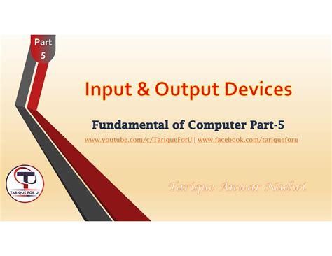 Solution Input And Output Devices Fundamental Of Computer Part 5