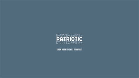 Patriotic Font Download Free For Desktop And Webfont