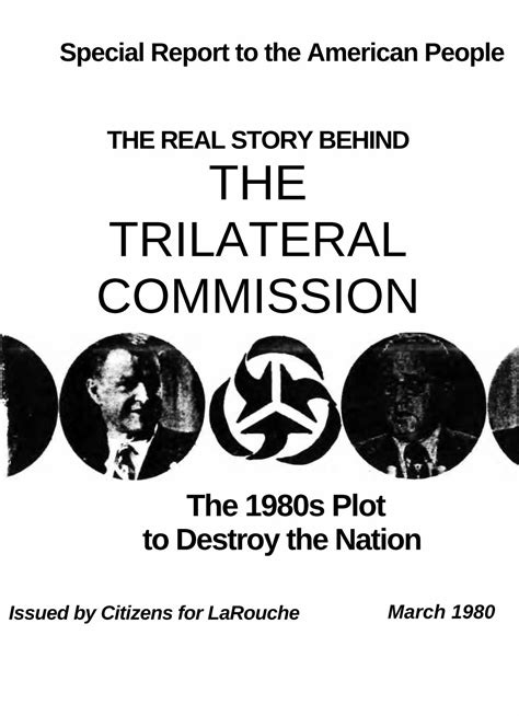 Pdf The Real Story Behind The Trilateral Commission The 1980s Plot