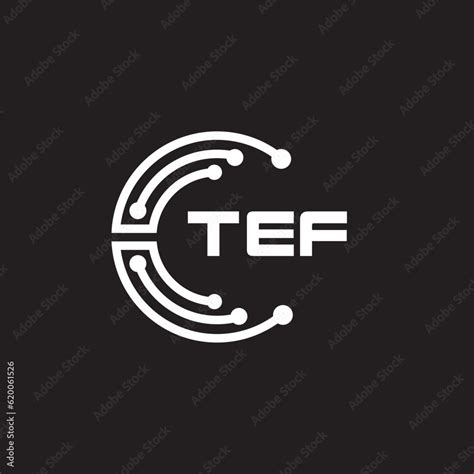 Tef Letter Technology Logo Design On Black Background Tef Creative