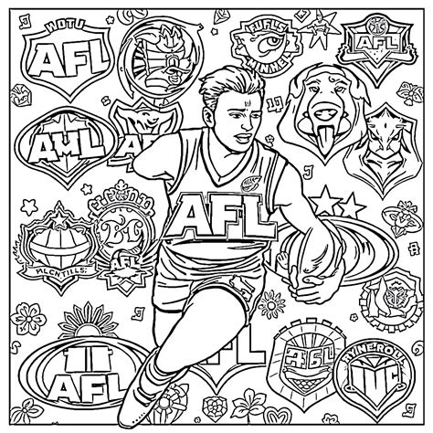 Afl Colouring Pages Pdf Free