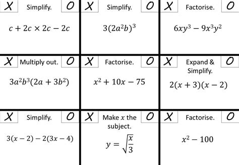 Algebraic Manipulation Foundation Go Teach Maths Handcrafted