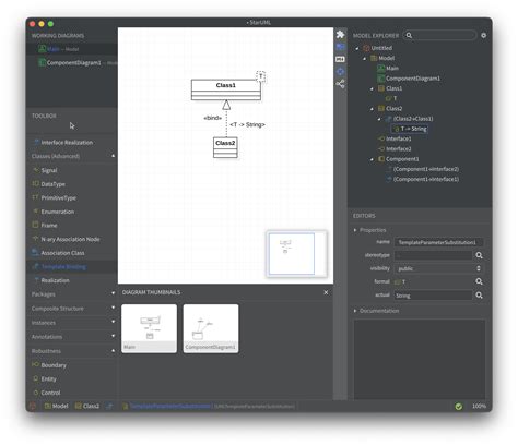 Does Staruml Support Implicit Binding