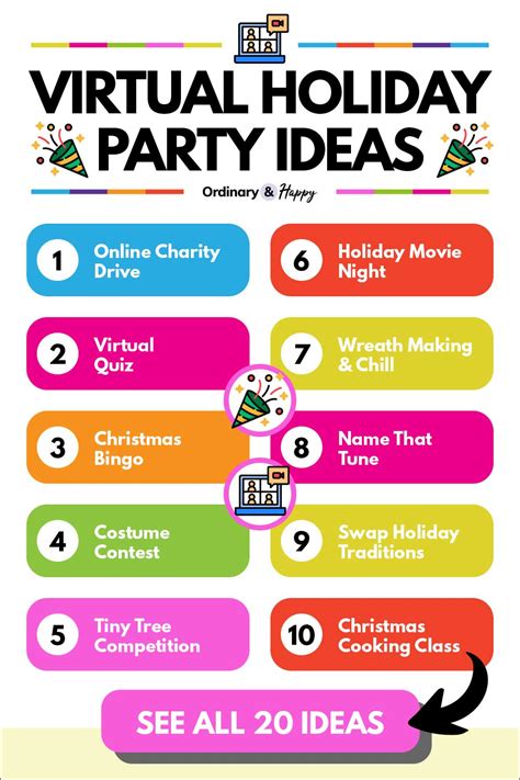 20 Virtual Holiday Party Ideas To Try This Year Virtual Christmas