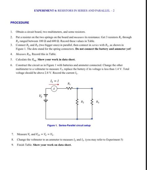 Experiment 6 Resistors In Series And Parallel 2