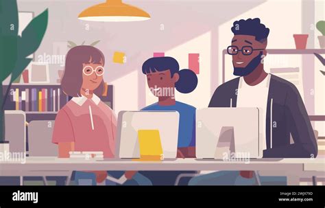 Casual Teamwork Diverse Team Of People Working Together With