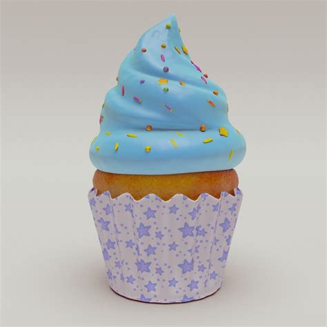 Cupcake Modeled 3d Model