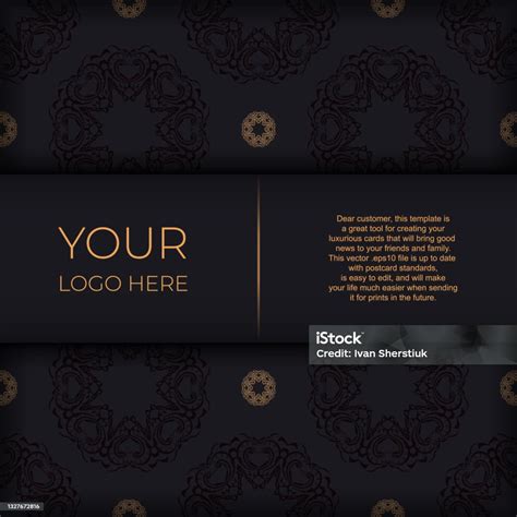 골드 빈티지 만달라 장식블랙 럭셔리 엽서 디자인 배경과 벽지로 사용할 수 있습니다 우아하고 고전적인 벡터 요소는 장식에 적합합니다 0명에 대한 스톡 벡터 아트 및 기타