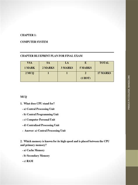 I Puc Chapter 1 Notes Pdf Computer Data Storage Operating System