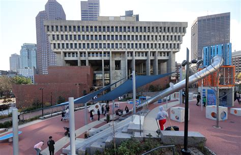A Welcoming Fully Accessible Boston City Hall Plaza Reopens To The