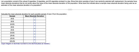 Solved Estimator Of The Mean Absolute Deviation Of A