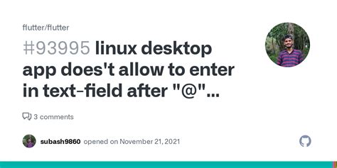 Linux Desktop App Doest Allow To Enter In Text Field After And Throw This Error · Issue