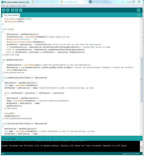 controlling the position of an actuator with an analog sensor artofit