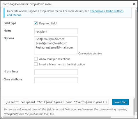 Contact Form 7 With Recipient Selection 45squared