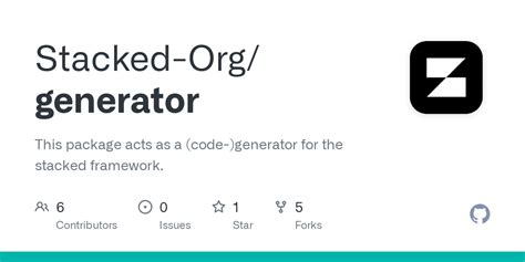 Github Stacked Org Generator This Package Acts As A Code Generator For The Stacked Framework