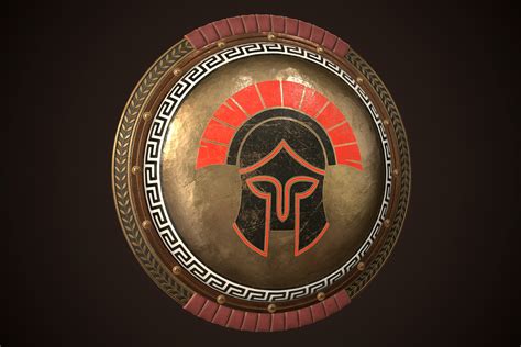 Hoplite Shield Aspis Strategist 3d 武器 Unity Asset Store