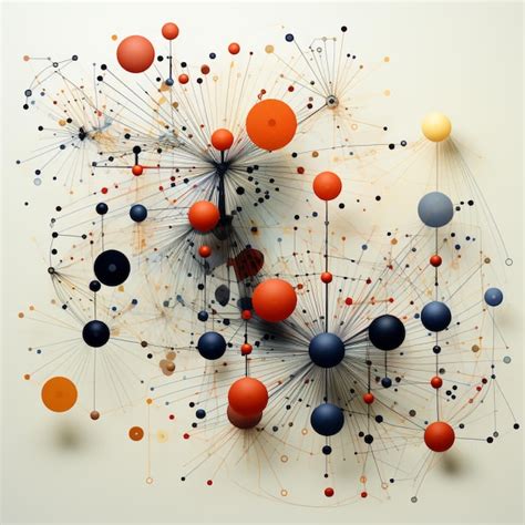 Premium Ai Image Colorful Network Graph Illustration Generative Ai