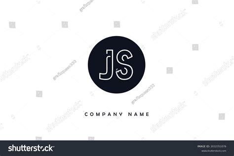 Js Sj 알파벳 문자 로고 고정 스톡 벡터로열티 프리 2032351076 Shutterstock
