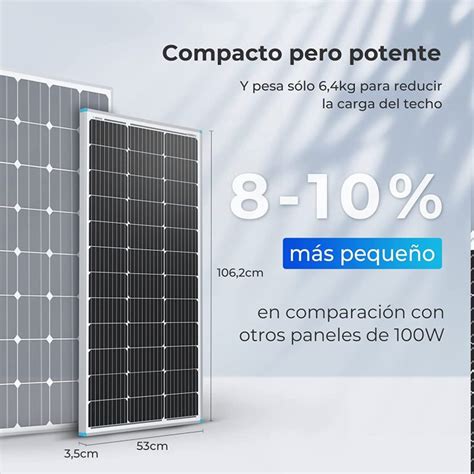 Paneles Solares Monocristalinos De 100 W Y 12 V ¿interesantes ¿qué