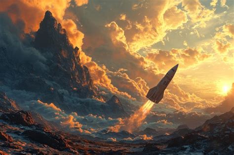 Premium Photo A Dynamic Scene Where Advanced Weaponry And Futuristic Projectiles Engage In A