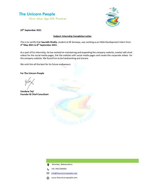 Saurabh Shukla🪴 On Linkedin My Internship Completion Letter From 2021 Learnt A Lot