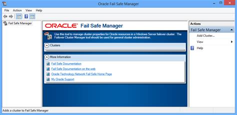 Starting Oracle Fail Safe Manager And Validating The Cluster