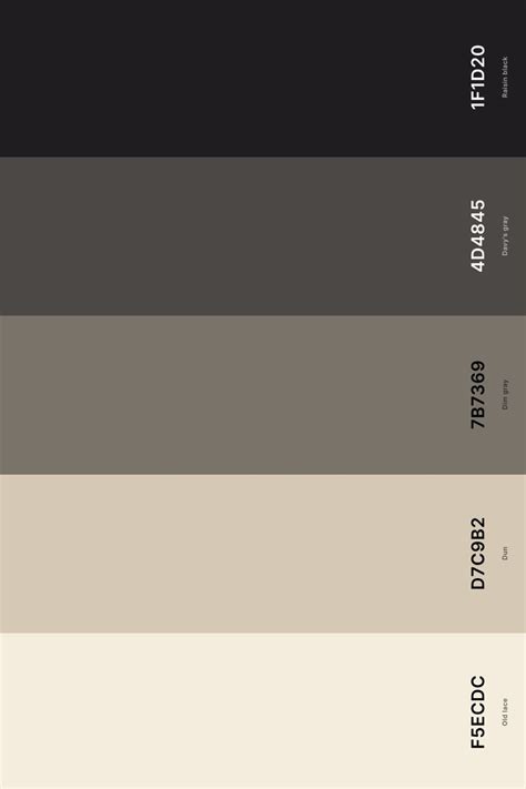 25 Best Black Color Palettes With Names And Hex Codes Artofit