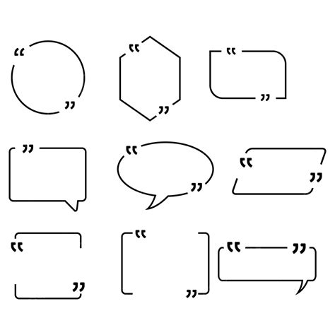 Simple Quotation Mark Dialog Box Set Simple Quotation Marks Symbol